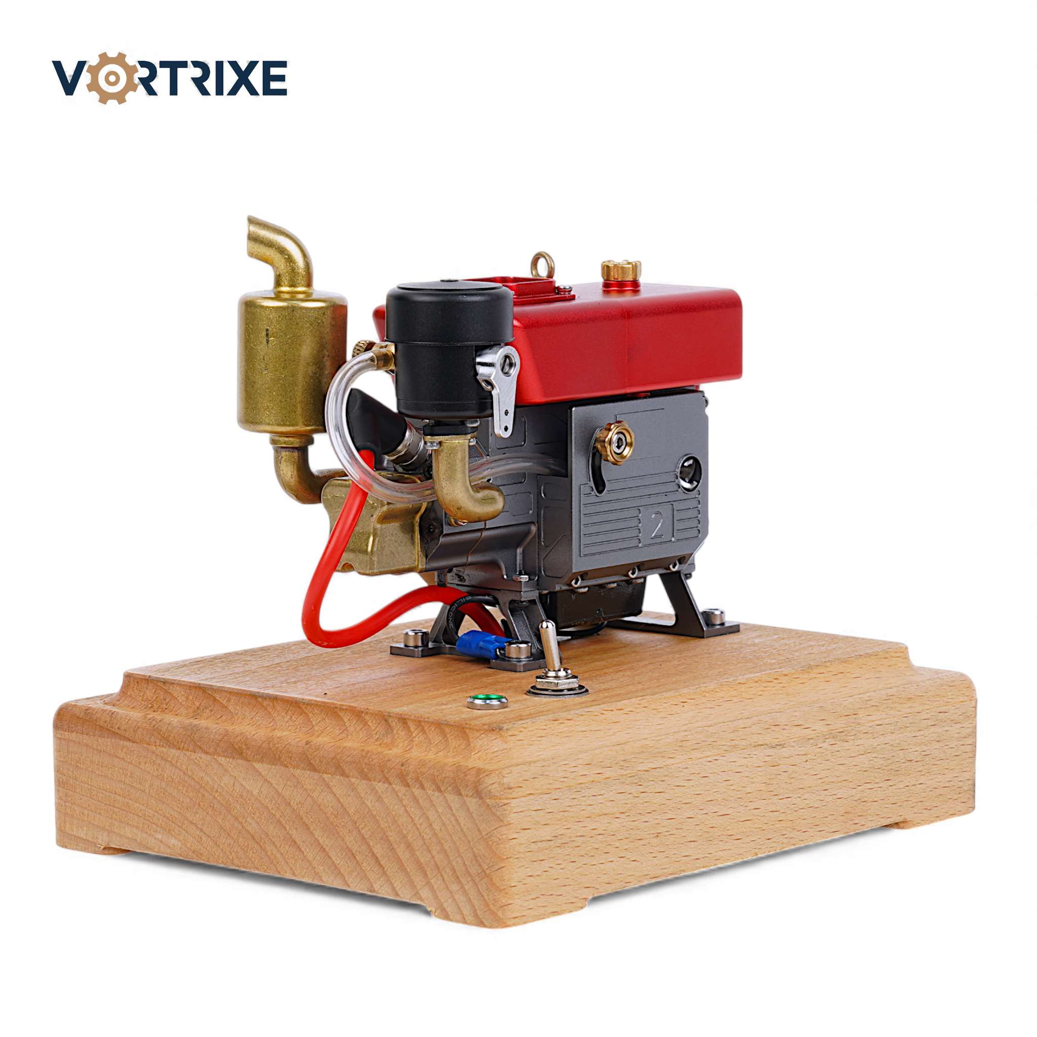 VORTRIXE Mini 4-Stroke Gas Engine Model – 2.6cc Single-Cylinder Motor ...