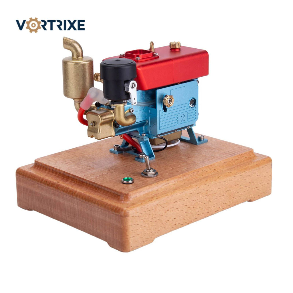 VORTRIXE Mini 4-Stroke Gas Engine Model – 2.6cc Single-Cylinder Motor ...