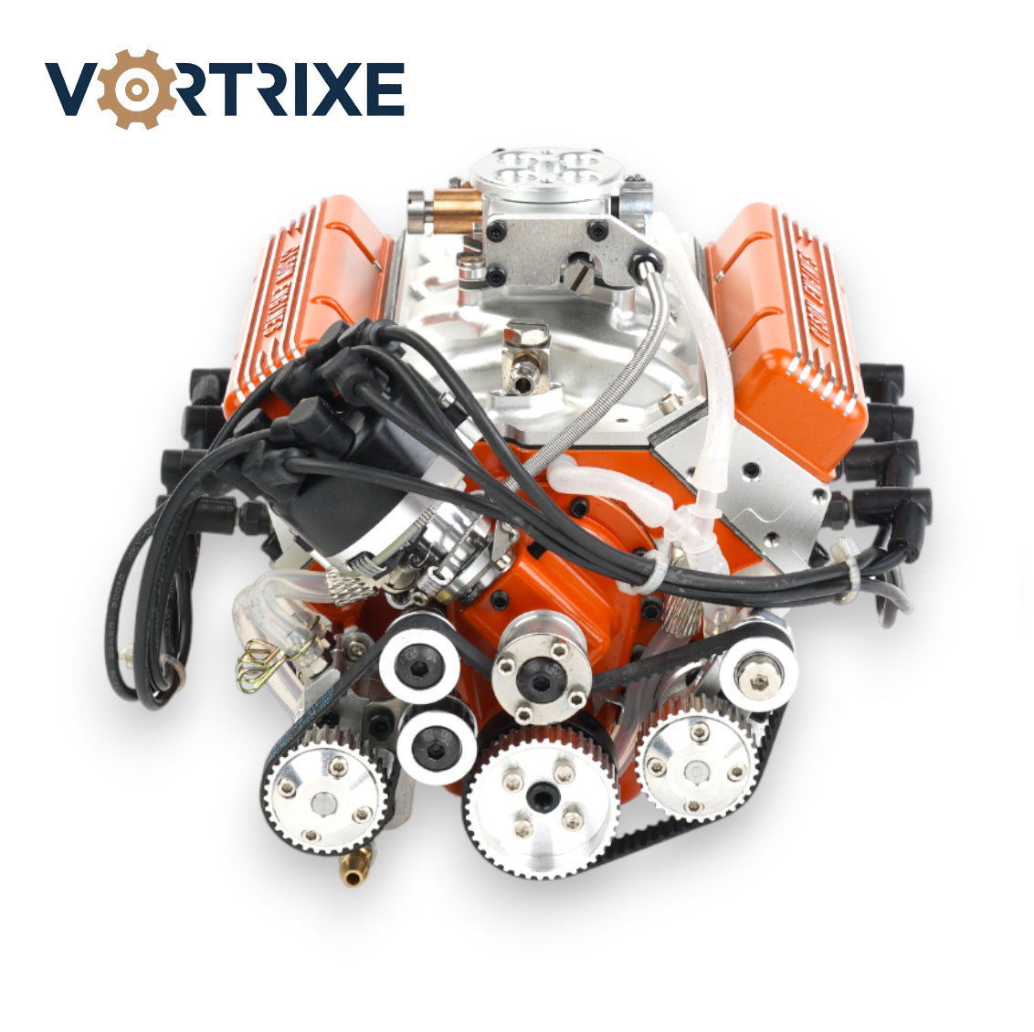 VORTRIXE & CISON 1/6 4-Stroke 44cc Water-Cooled Gasoline OHV V8 Engine ...