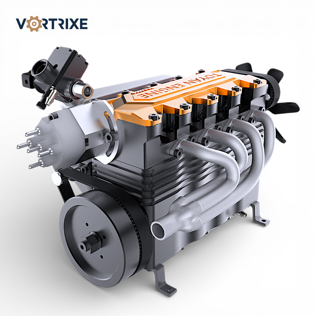 VORTRIXE & TOYAN FS-L400BGC 14CC Inline 4 Cylinder 4 Stroke OHC L4 Wat ...