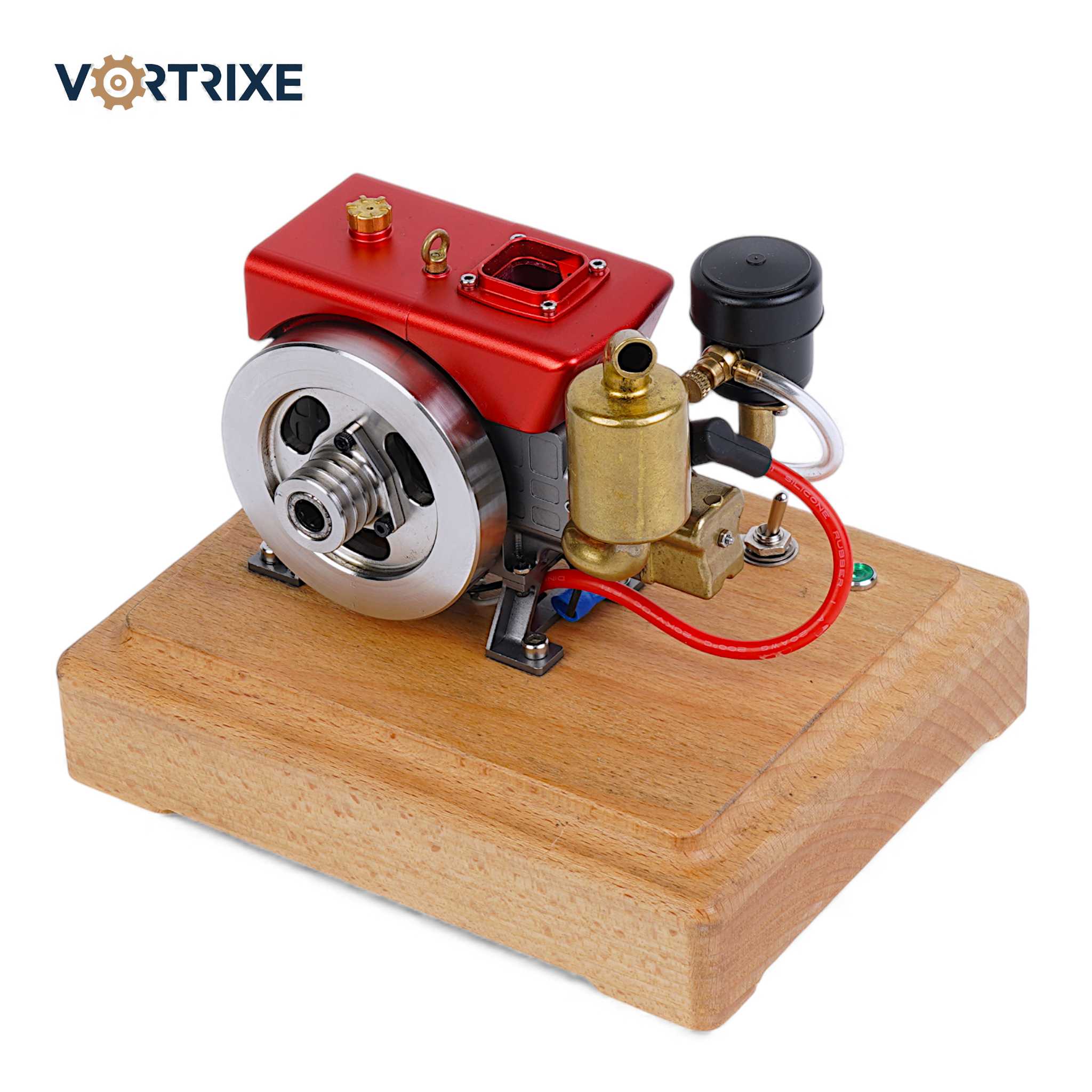 VORTRIXE Mini 4-Stroke Gas Engine Model – 2.6cc Single-Cylinder Motor ...
