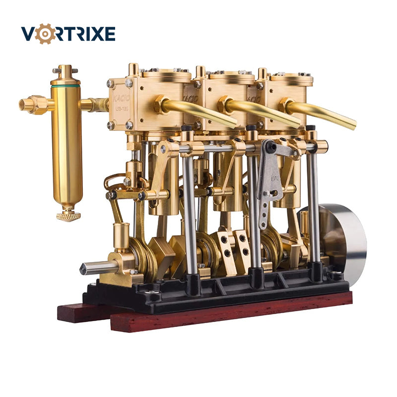 VORTRIXE 80–120 cm Steam Boats Three Cylinder Steam Engine Model – Vortrixe