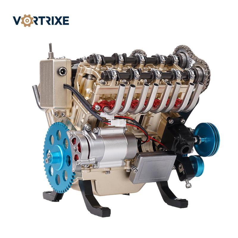 VORTRIXE & TECHING V8 Engine Metal Assembly DIY Model Kit – Vortrixe