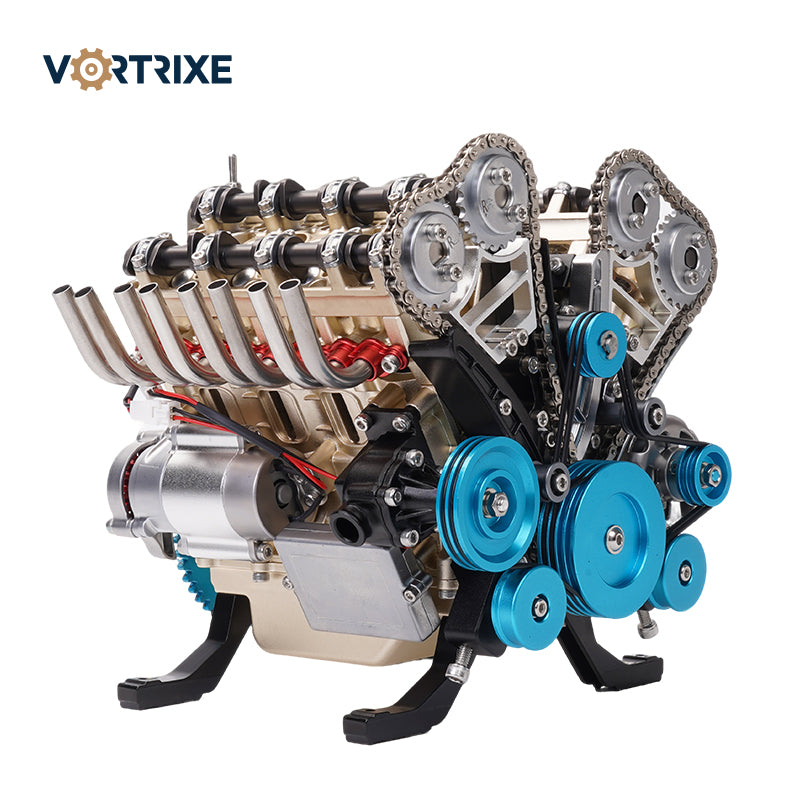 VORTRIXE & TECHING V8 Engine Metal Assembly DIY Model Kit – Vortrixe